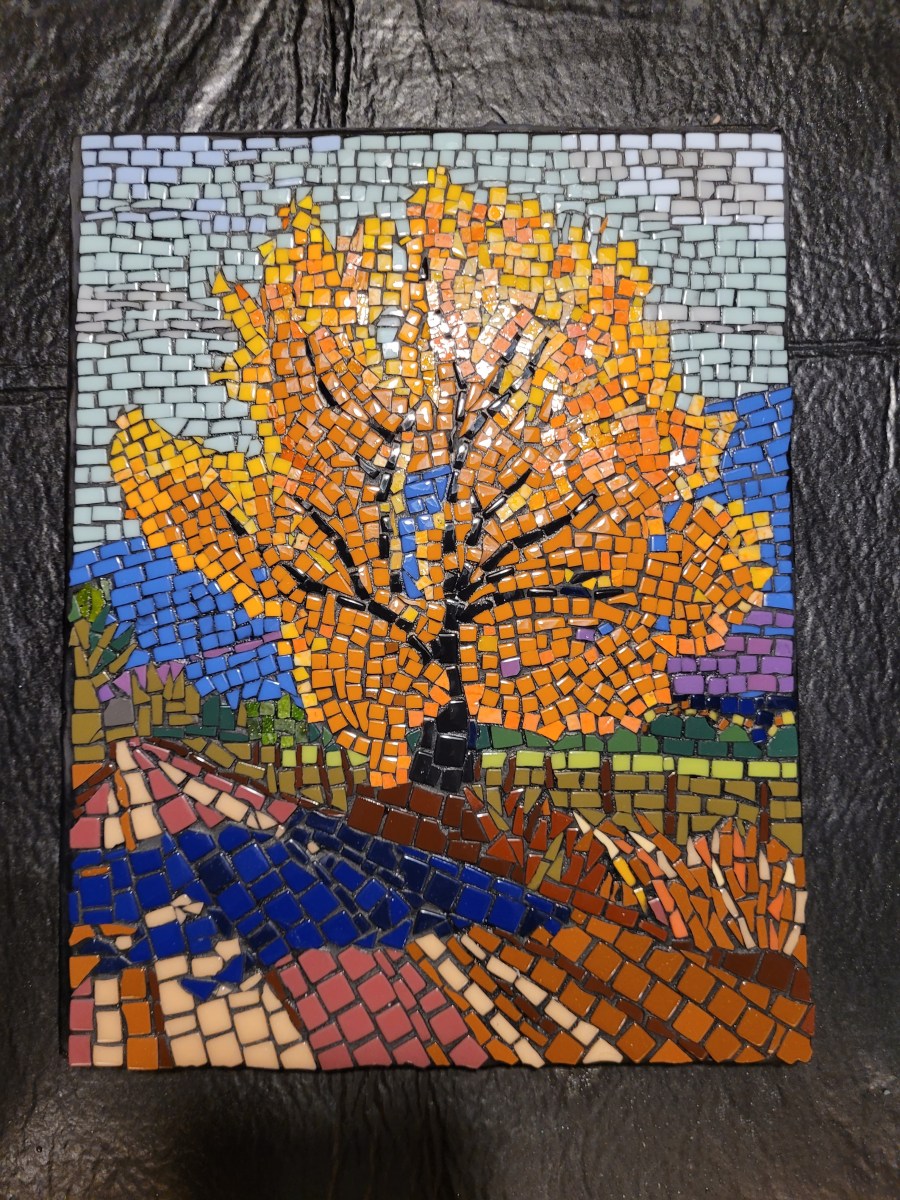 Fall Tree Mosaic – Cardboard Palm